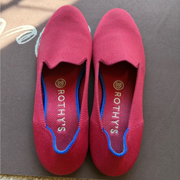 Rothy's | Shoes | Rothys The Loafer Red Knit Womens Size 7 | Poshmark